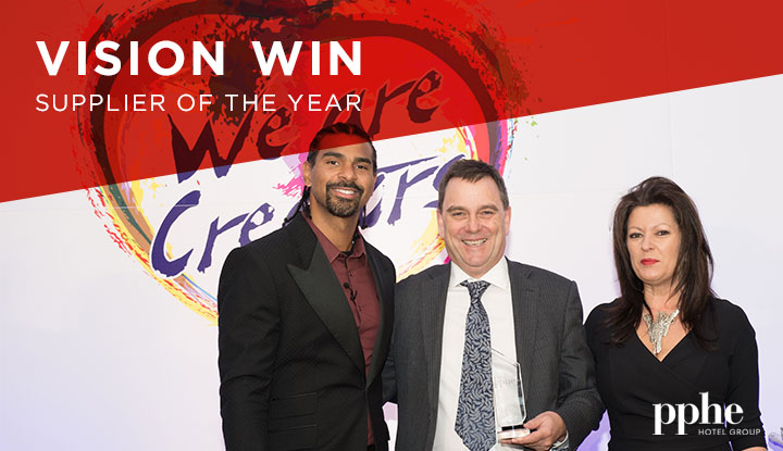 Vision Crowned Supplier of the Year at Annual PPHE Leadership Summit